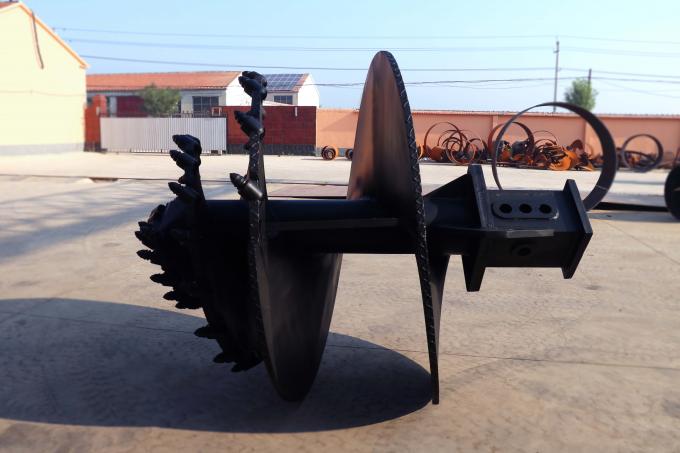 Boring Bit 1200mm Drilling Auger Bullet Teeth Rock Type Single Spiral